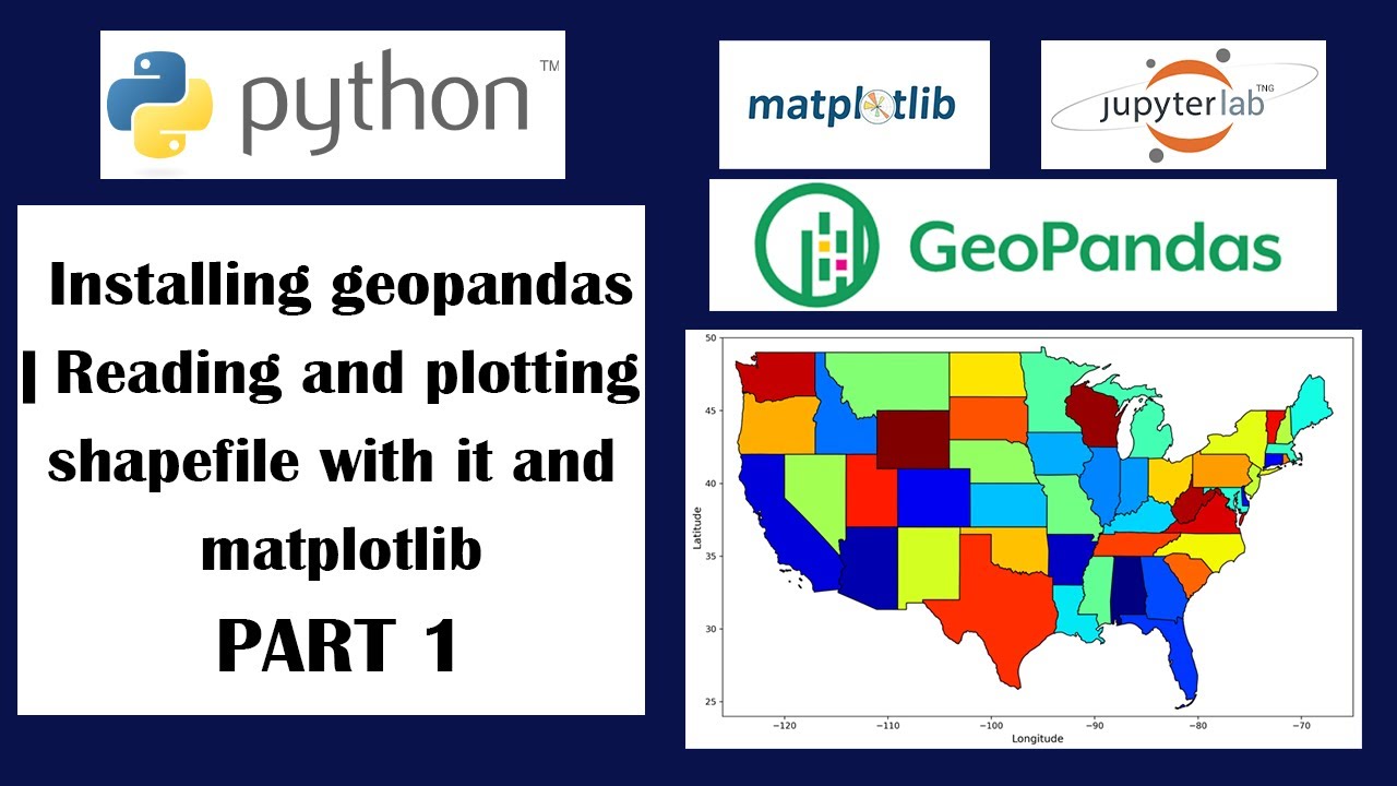 Installing geopandas | Reading and plotting shapefile with it and matplotlib Part 1