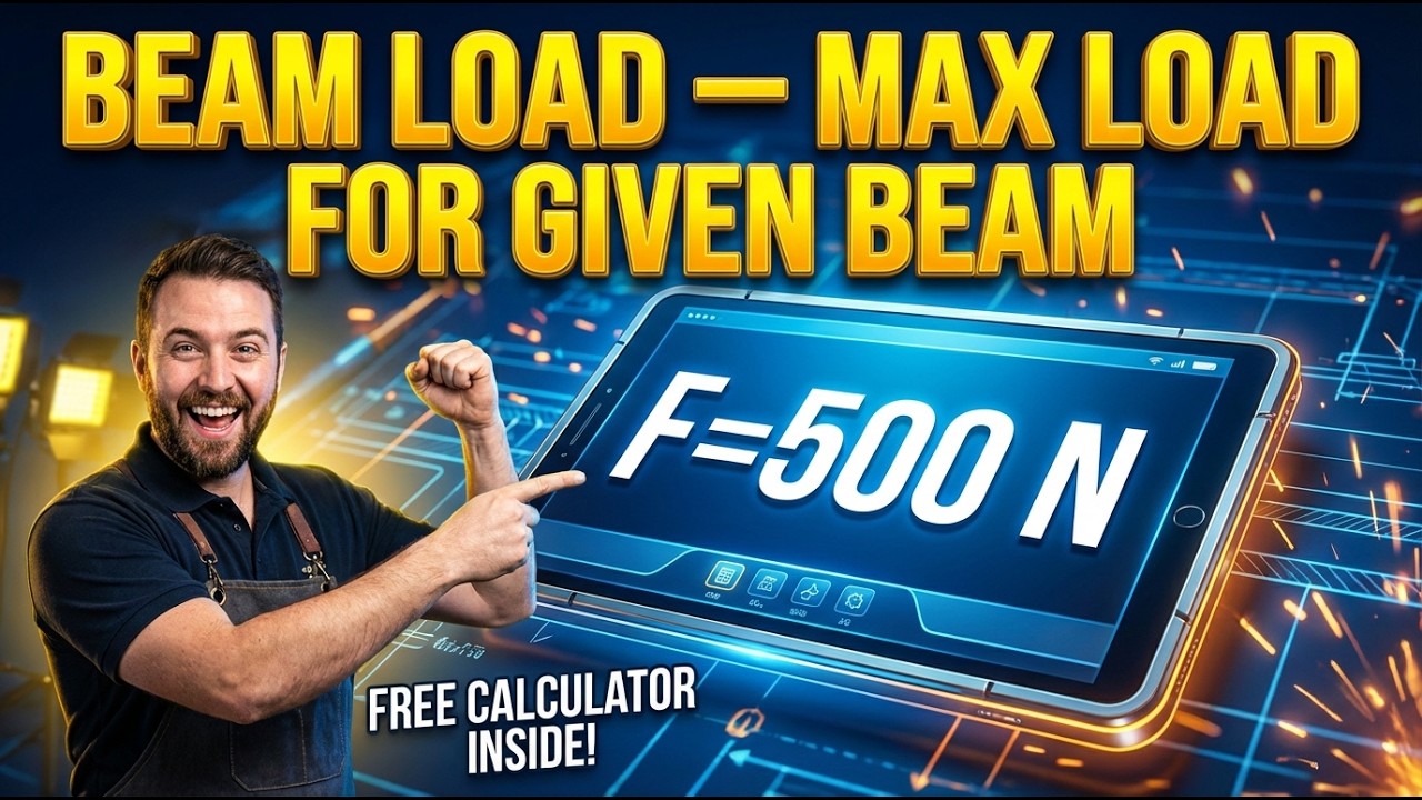 Beam Load — Max Load for Given Beam Calculator — How to Use It | Engineering Tool