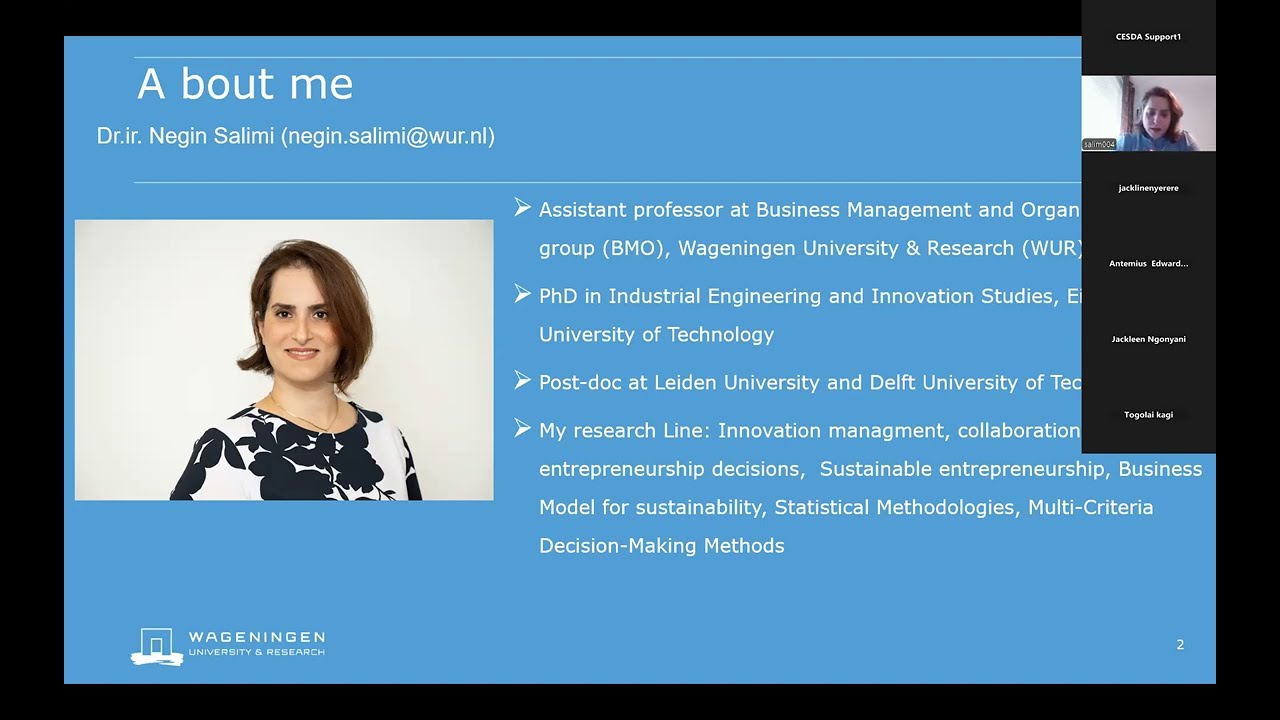 4th Guest Lecture: Entrepreneurship and Innovation for Impact Cohort2