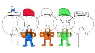 Fishmonger/Factory Worker/Sewage Worker/Gardener/Janitor booing to Junior