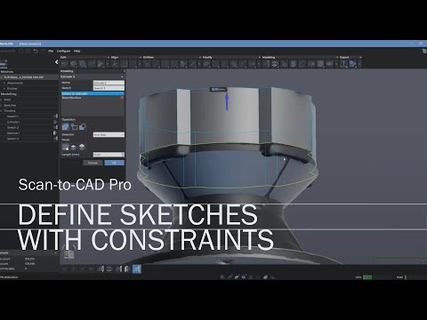 Master Sketch Constraints in Scan-to-CAD Pro