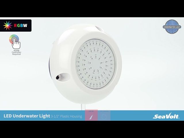 SEAVOLT 3 1/2" Underwater LED Light with Plastic Housing, RGB