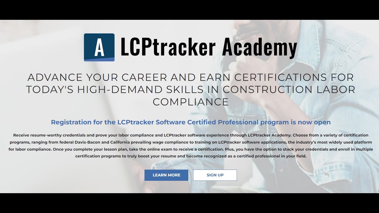 LCPtracker Academy Overview