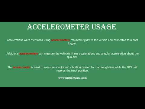 accelerometer: How to pronounce accelerometer with Phonetic and Examples
