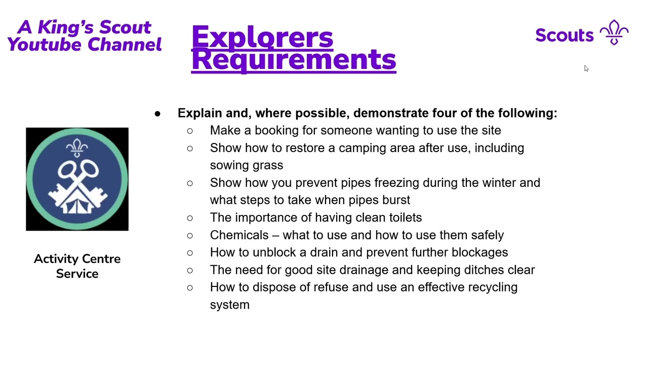 Activity Centre Service Activity Badge - Explorers