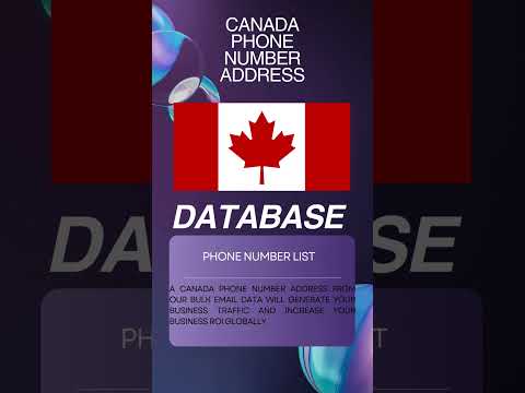Canada Phone Number Address | Bulk Email Data