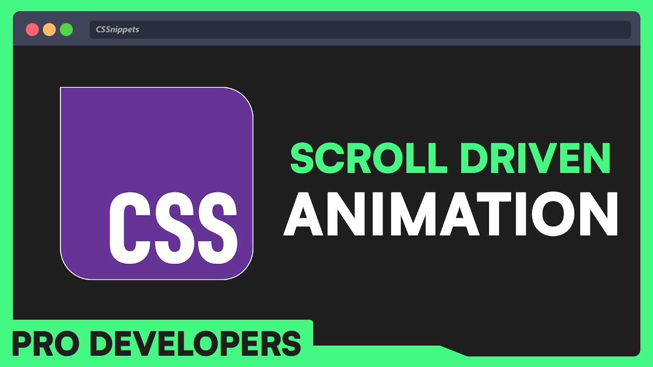CSS Scroll-Driven Animations Full Course | No JavaScript (Beginner to Pro)
