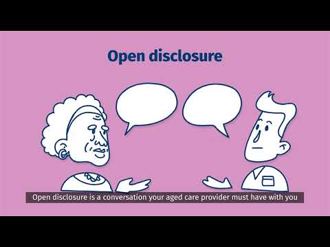 Aged Care Quality and Safety Commission - What is open disclosure?
