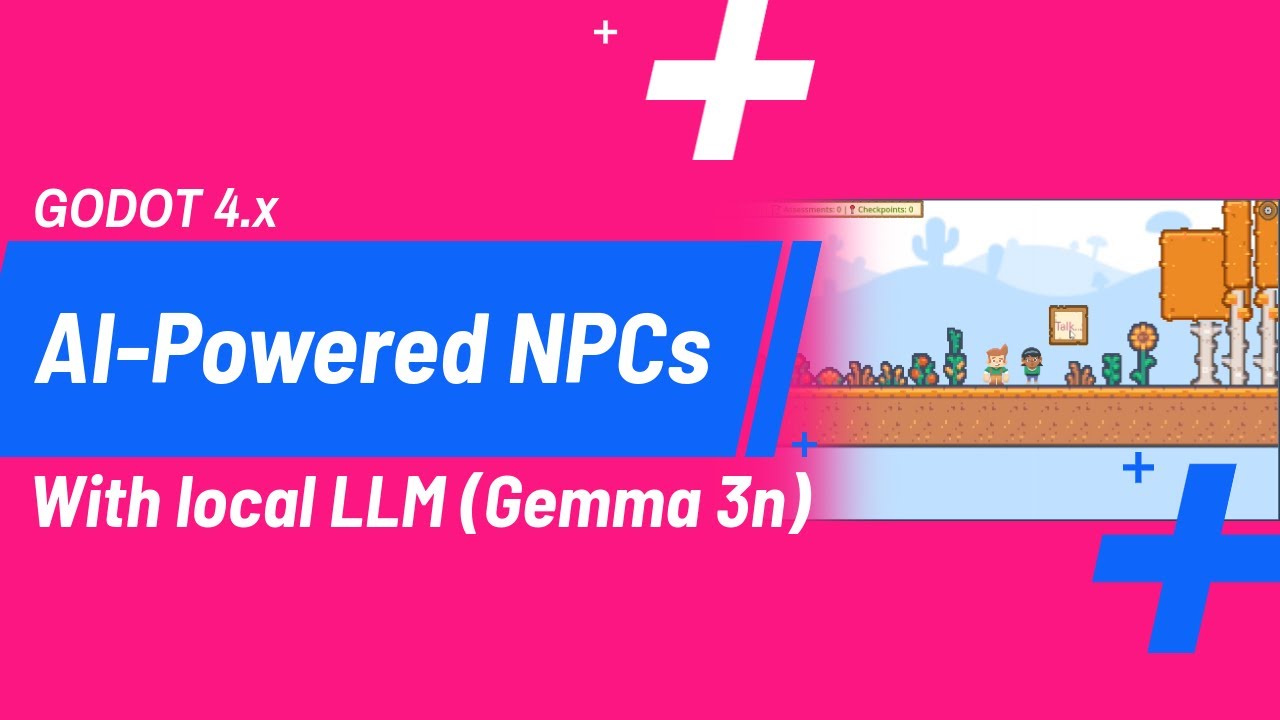Godot 4.x + Gemma 3n: Educational Offline Game with Local LLM AI NPC