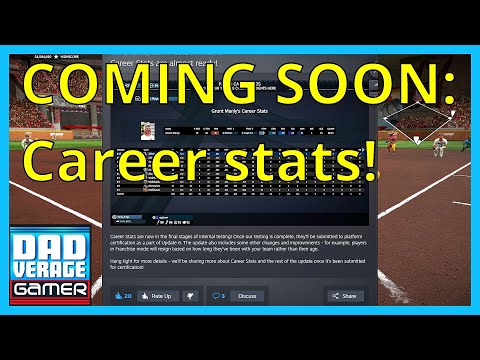 Career stats COMING SOON! [Super Mega Baseball 3] #shorts