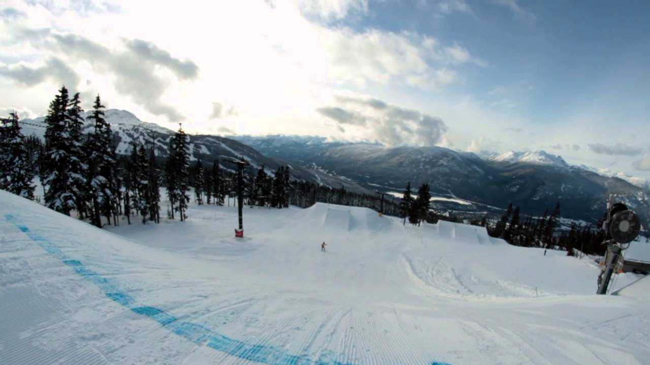 Naked Skier Goes Big