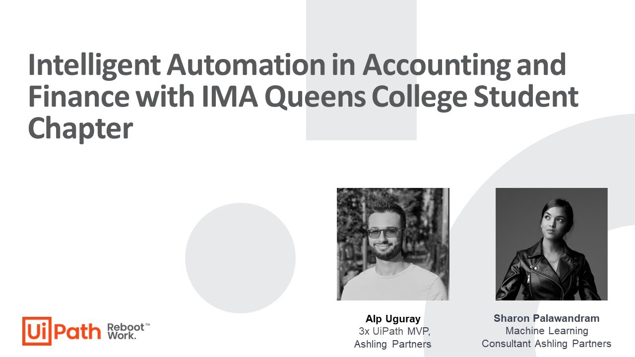 Intelligent Automation in Accounting and Finance with IMA Queens College Student Chapter