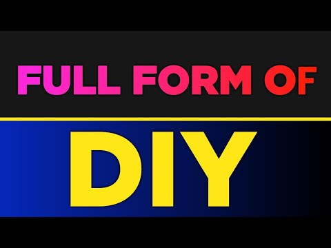 Full form of DIY | DIY ka full form kya hai | DIY full form | Free Learn University
