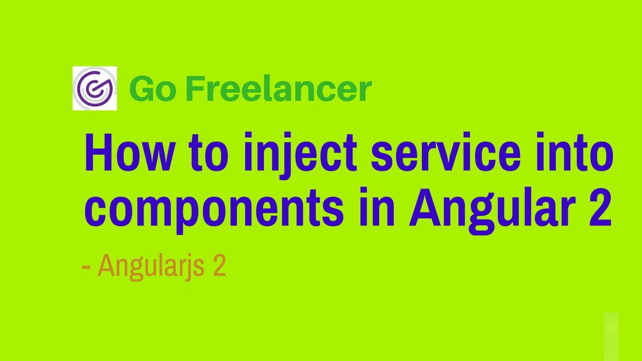 How to call or inject service into components in Angular 2