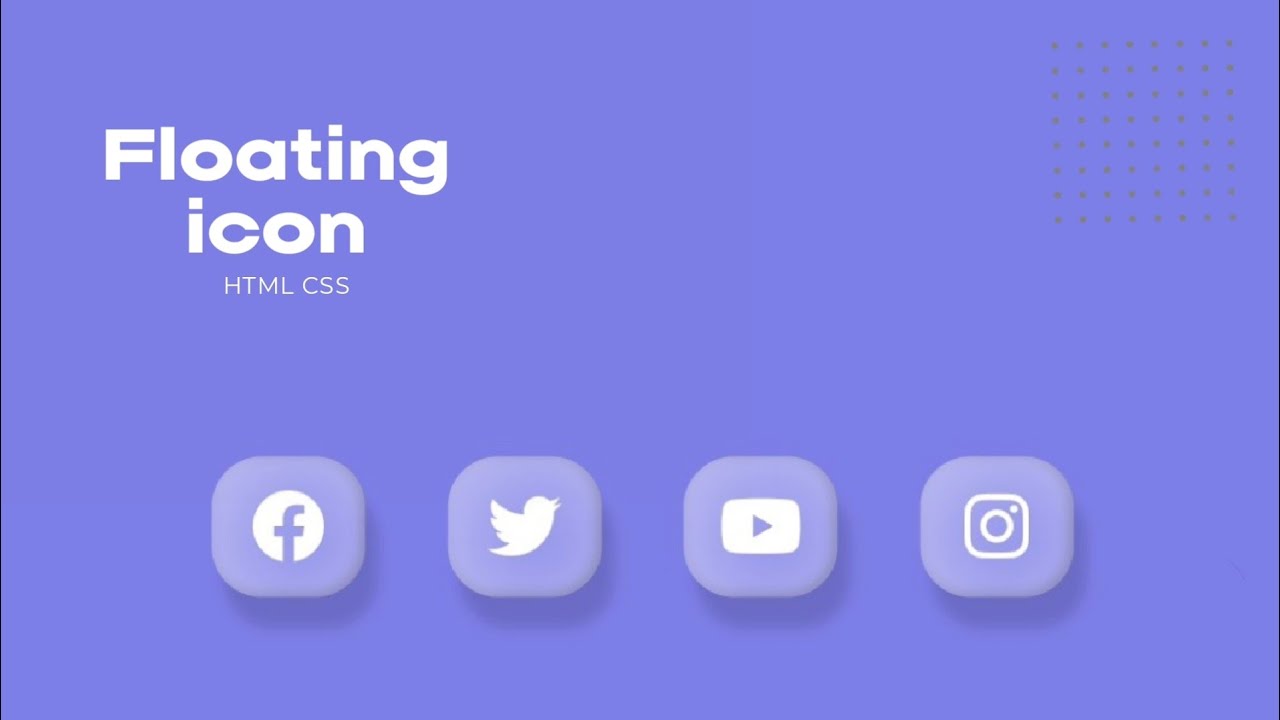 Create Flawless Floating Icons in HTML & CSS! | @WebDesigner