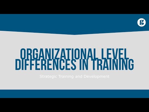 Organizational Level Differences in Training