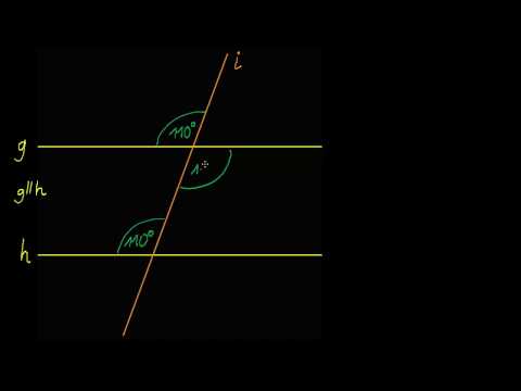Winkelgrößen an geschnittenen Parallelen (Video) | Khan Academy