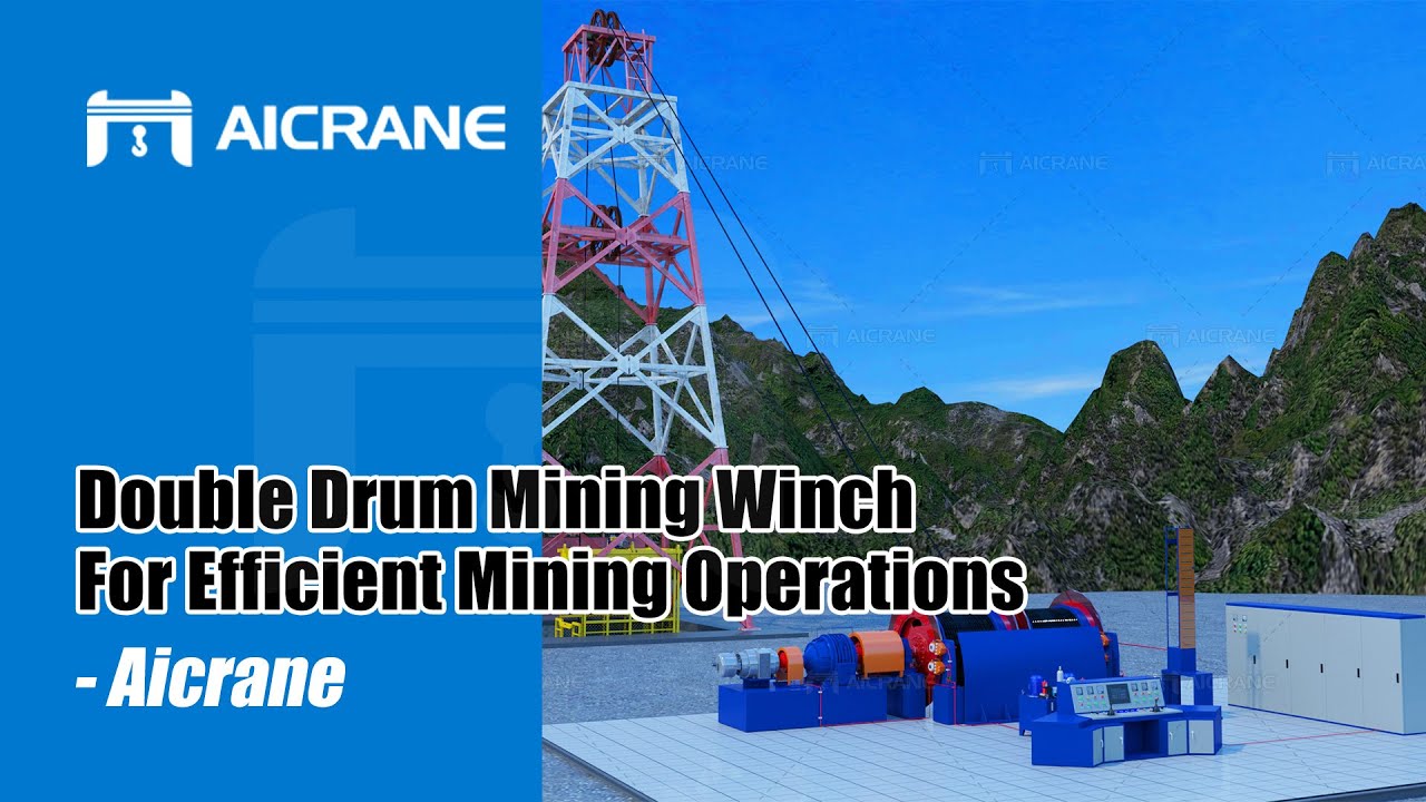 Aicrane Double Drum Mining Winch, Mine Winch for Sale
