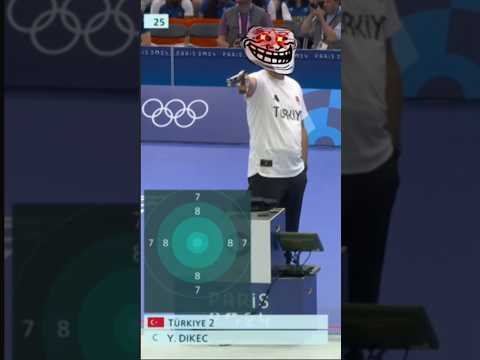 other athletes VS Yusuf Dikec🇹🇷👀 #olympics #shorts