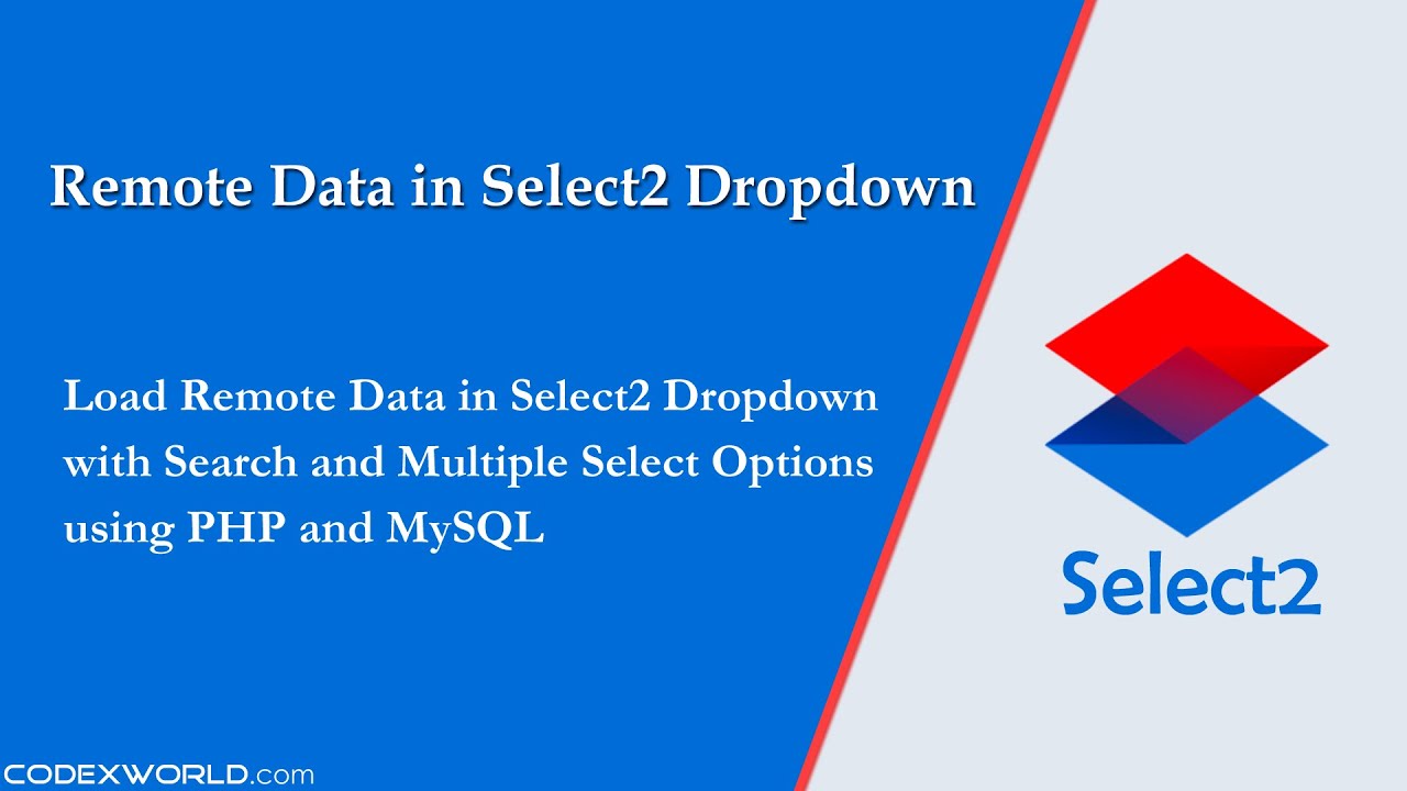 Remote Data in Select2 Dropdown with Ajax using PHP