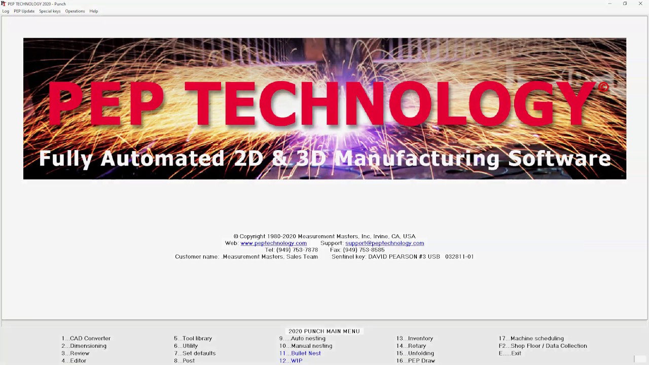 PEP Punch Software