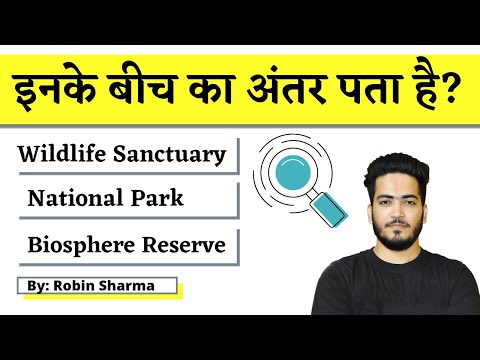 Difference Between Wildlife Sanctuary, National Park & Biosphere Reserve | SSC | By Robin Sharma