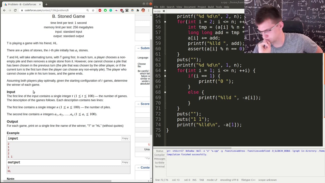 Codeforces #666 Screencast