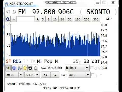 [semilocal] 92,8 - Radio Skonto Vidzeme, Limbaži, Latvia, 56,2 km, ID, RDS, 30th December, 2015