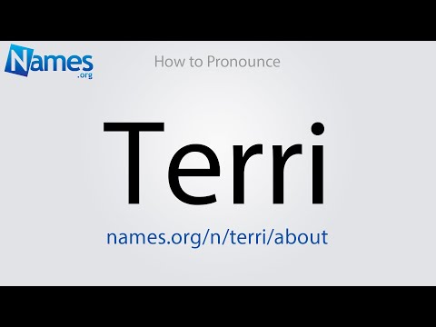 How to Pronounce Terri