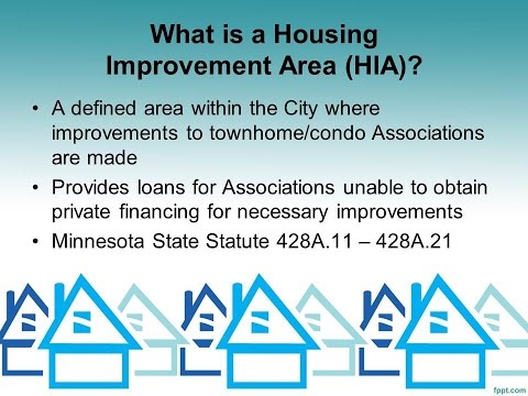 Bloomington HRA: Housing Improvement Area Loans for Condominiums and Townhomes