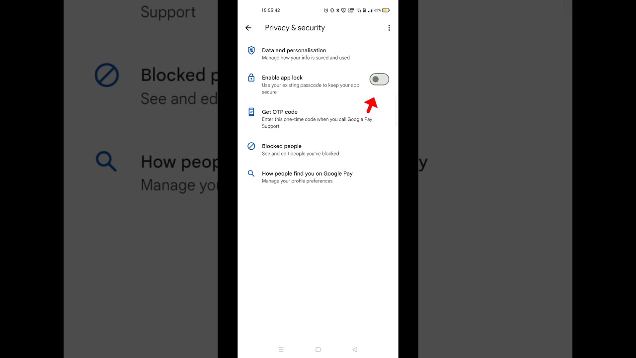 Google Pay Lock Fingerprint Enable Setting | How To On Setting Google Pay Lock #shorts.