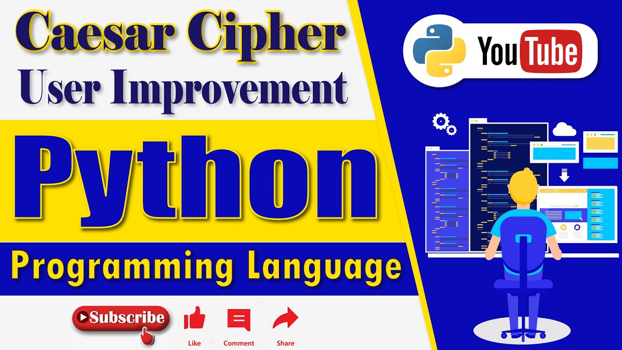 Caesar Cipher: Encryption and Decryption In Python (Hindi) | User Improvement | #YouTube