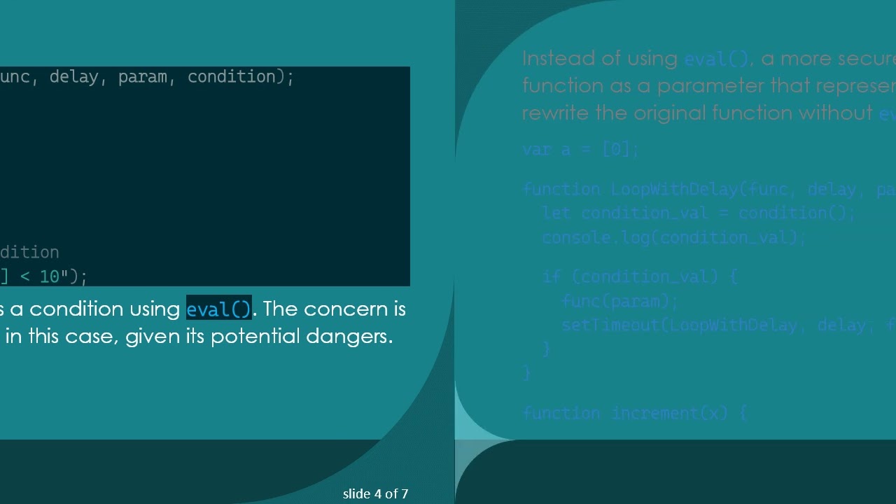 The Risks of Using eval() in JavaScript: A Better Approach