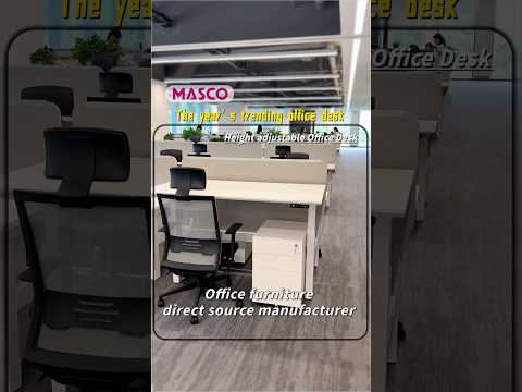 Height Adjustable Office Desks Made Real: See the Quality#desk #officefurniture #masco #fyp #office