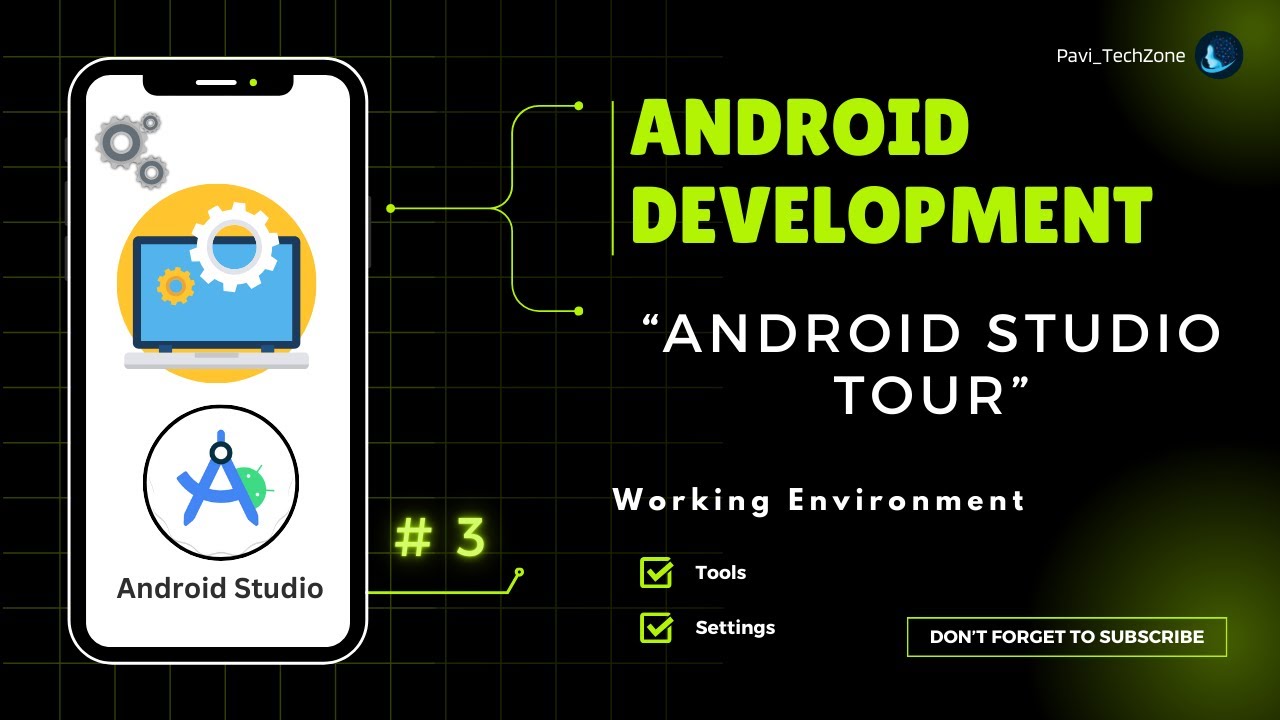 Android Studio Tour - 03 - Android Studio Environment | Android Development Tutorial for Beginners