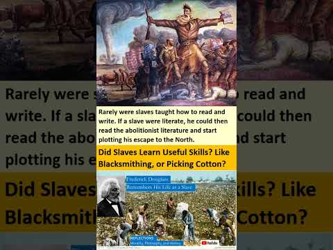 What valuable skills did slaves learn?