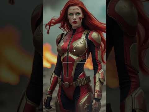 A Breathtaking Redheaded Superheroine