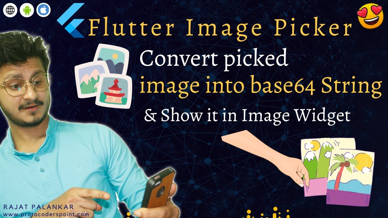 Flutter Pick Image from Gallery & Convert picked image to base64 string