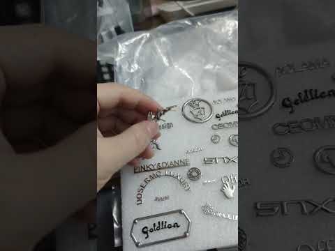 Stainless Steel Metal Logo Plate For Wallet & Bag #carosung #metallogo #custom #bagaccessories