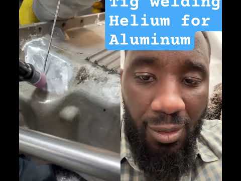 Tig Welding and using helium. #welding #welder #weld #gas