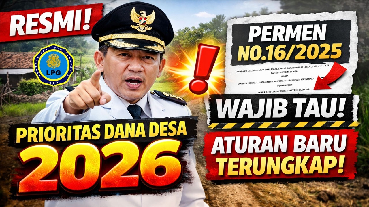 RESMI BERUBAH! Prioritas Dana Desa 2026 Sesuai Permen 16 tahun 2025, Ini Poin Pentingnya!