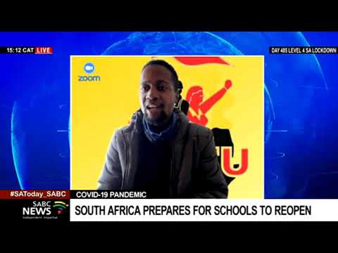 Discussion on the reopening of schools with SAFTU's Trevor Shaku