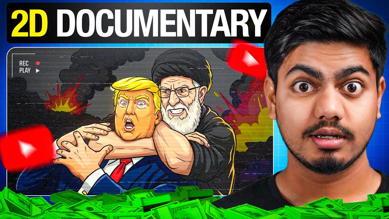 2D Documentary Video Kaise Banaye | YouTube Automation With AI
