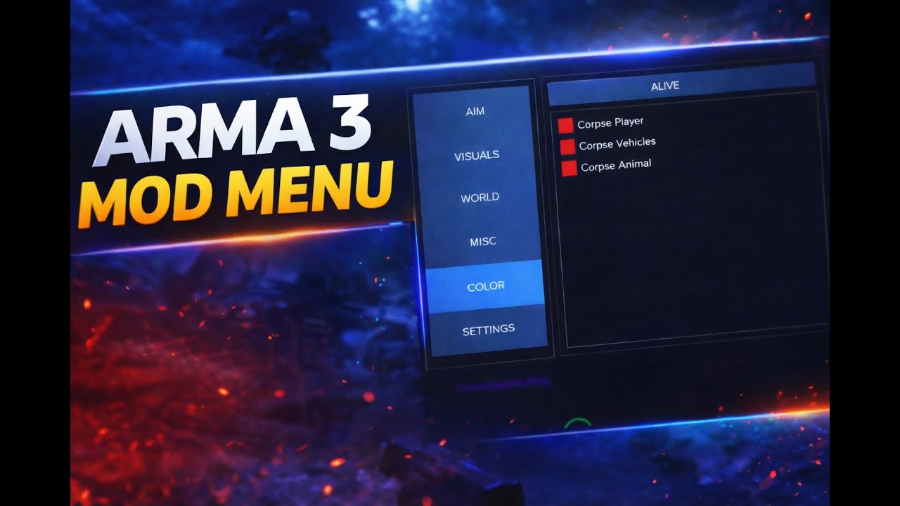 ARMA 3 CHEAT ENGINE | MOD MENU 2026 | SAFE & WORKING