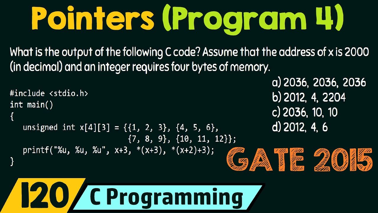 Pointers (Program 4)