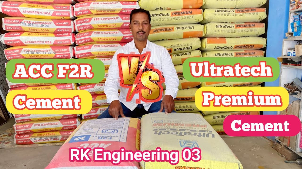 Ultratech premium Vs ACC F2R || Acc F2R Cement || Ultratech Premium Cement || Ultratech Vs Acc ||