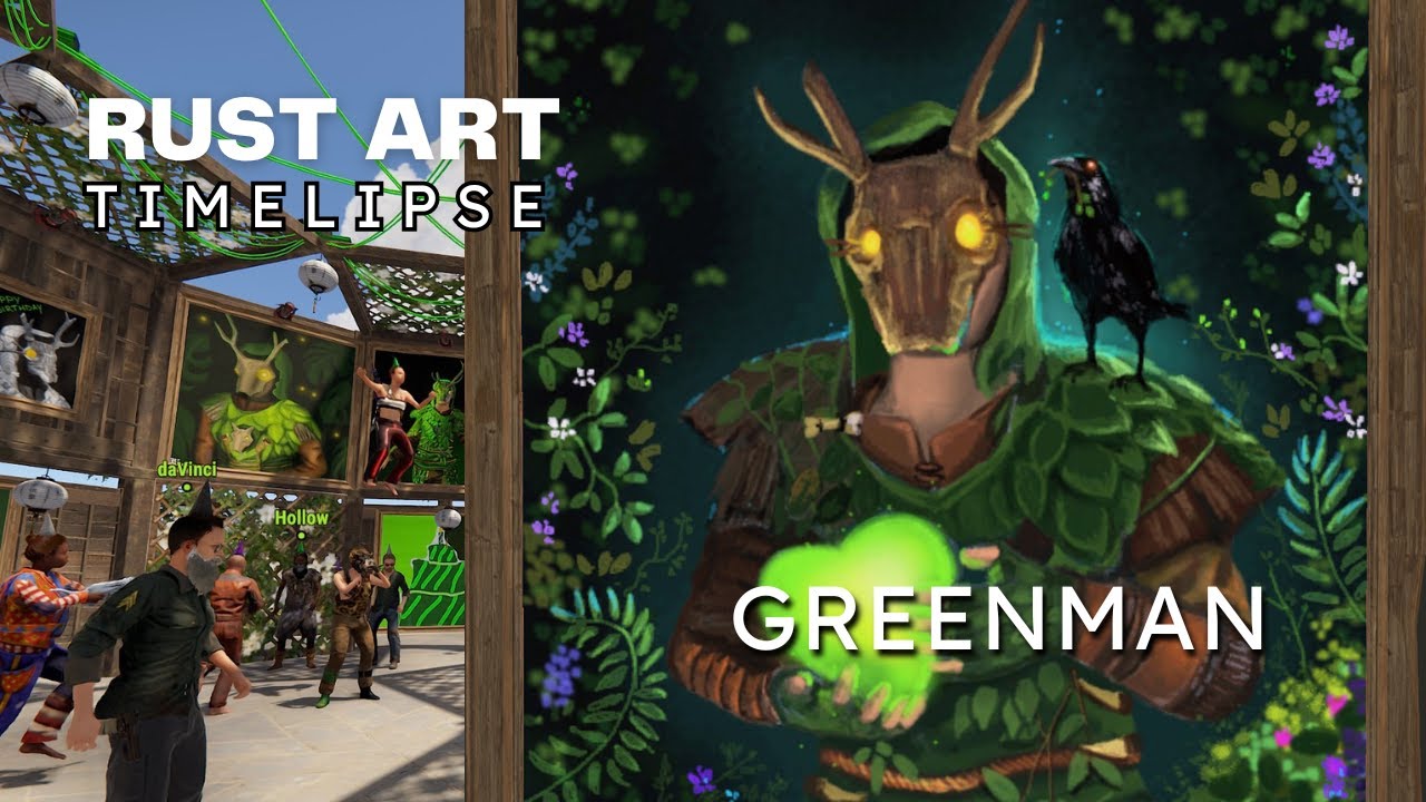 RUST ART Timelapse &  Birthday- Greenman
