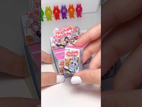 Miniature THE MONSTERS - Tasty Macarons Vinyl Face Blind Box (Labubu!)✨🤍🤎🩶🩵🩷💚