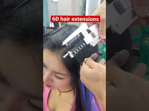 High Tech 6D Hair Extensions Natural Invisible on Head