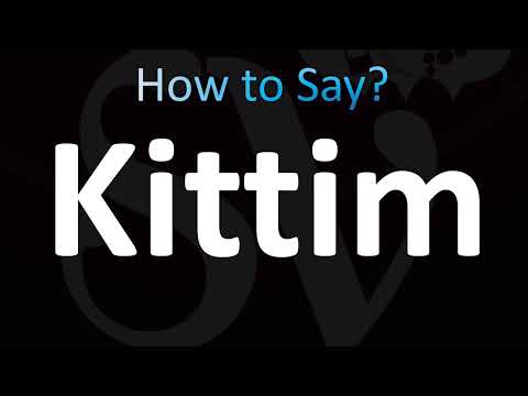 How to Pronounce Kittim (CORRECTLY!)